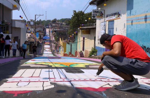 Sensuntepeque Good Friday Carpet: Stunning Holy Week Tradition